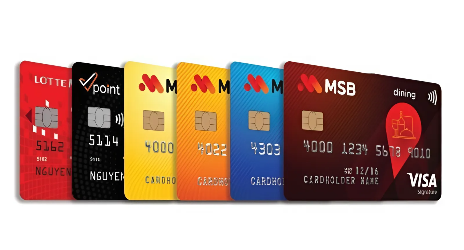 So sánh thẻ Mastercard Super Free và thẻ MSB Visa Online