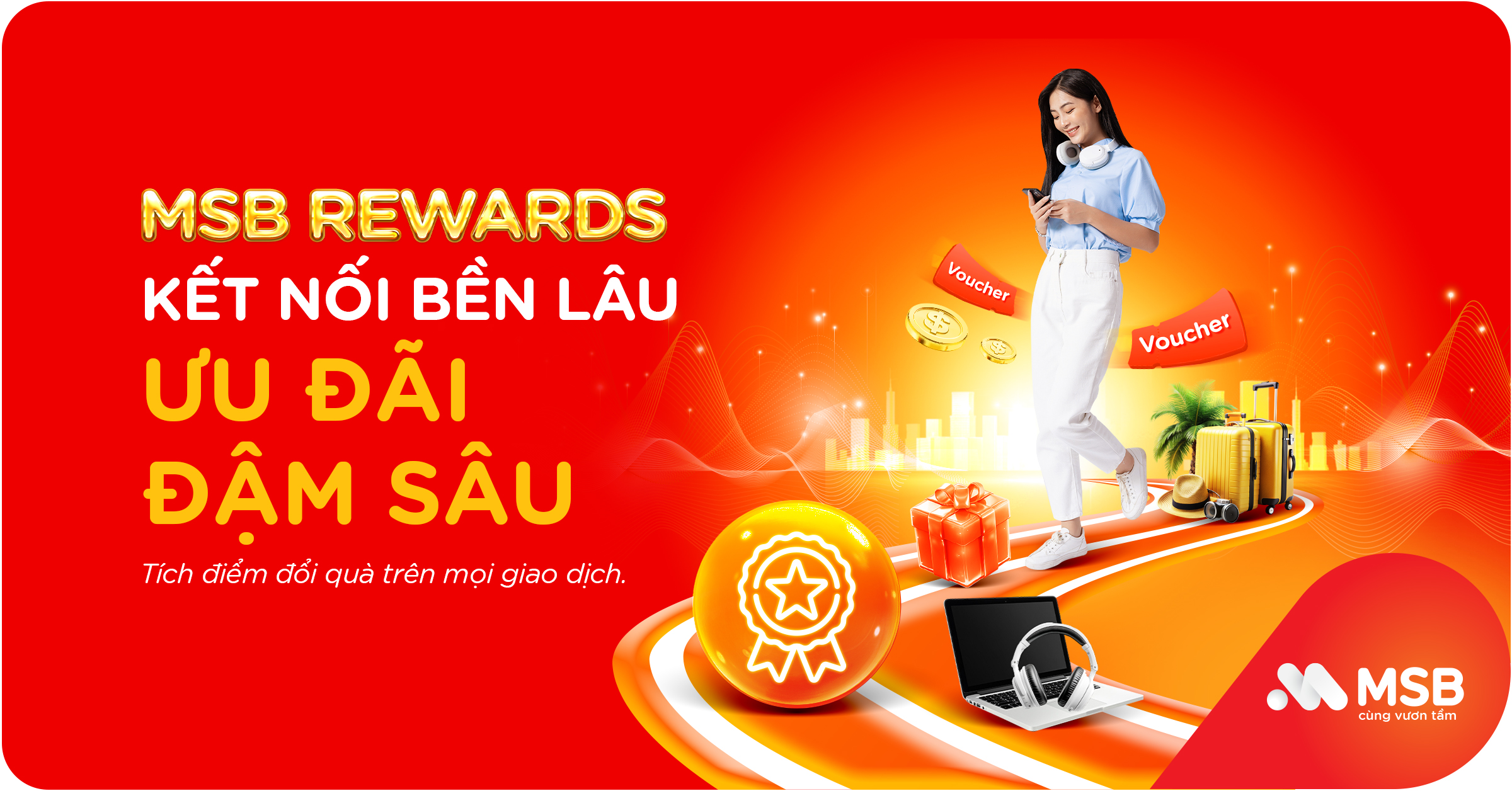 MSB Rewards – Chương trình tích điểm đổi quà cho khách hàng MSB chính thức triển khai